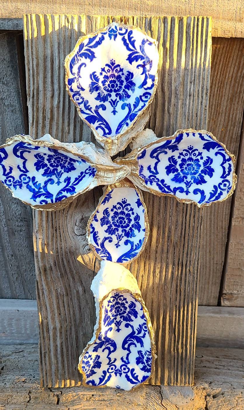 Oyster Shell Cross - Etsy