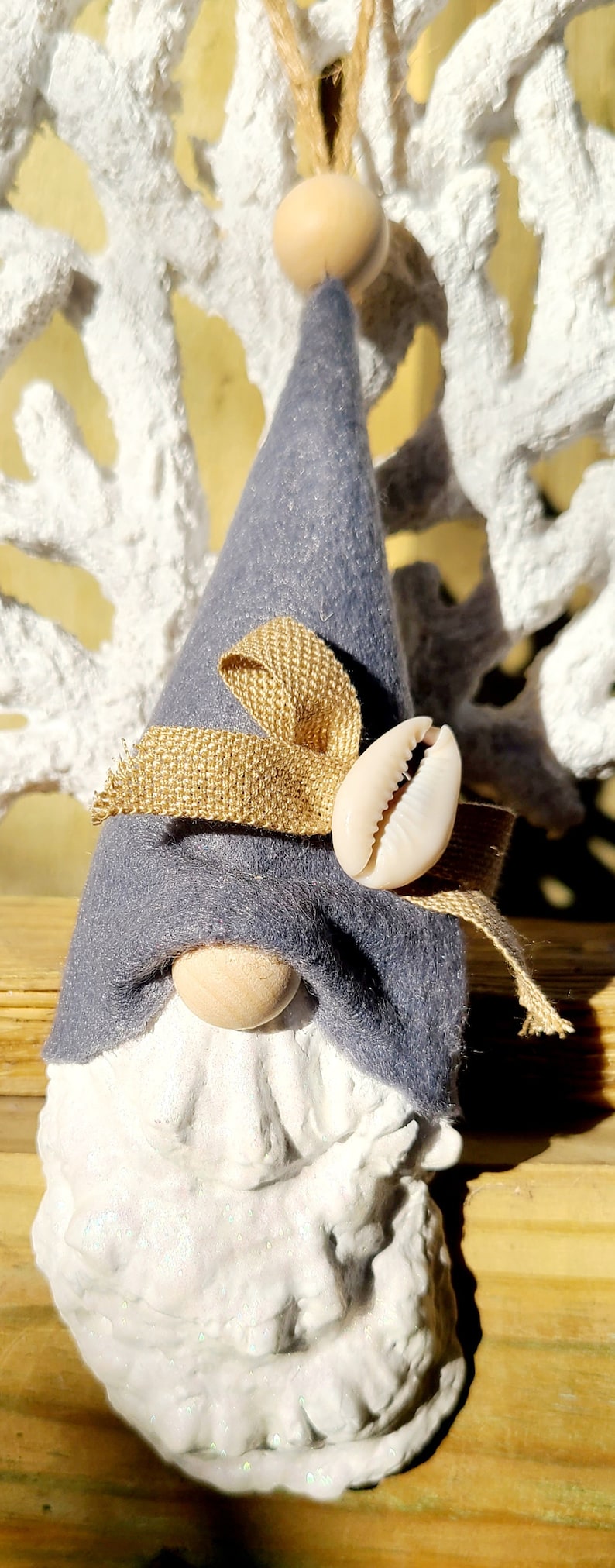Oyster Shell Gnome Ornaments - Etsy