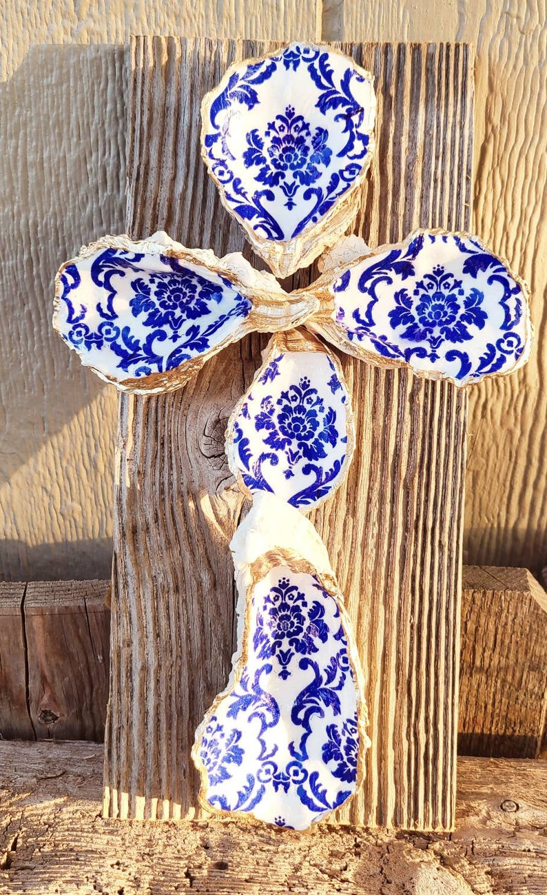 Oyster Shell Cross - Etsy
