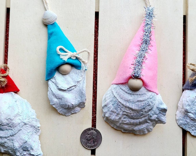 Seashell Gnome Ornament, Magnet, Car Diffuser Christmas Coastal Beach ...