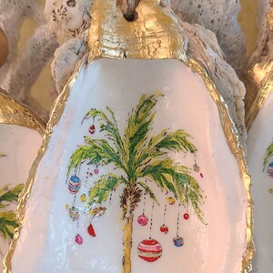 Oyster Shell Ornament Palm Trees - Etsy