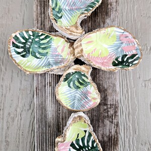 Driftwood Oyster Shell Cross Palm Tree - Etsy