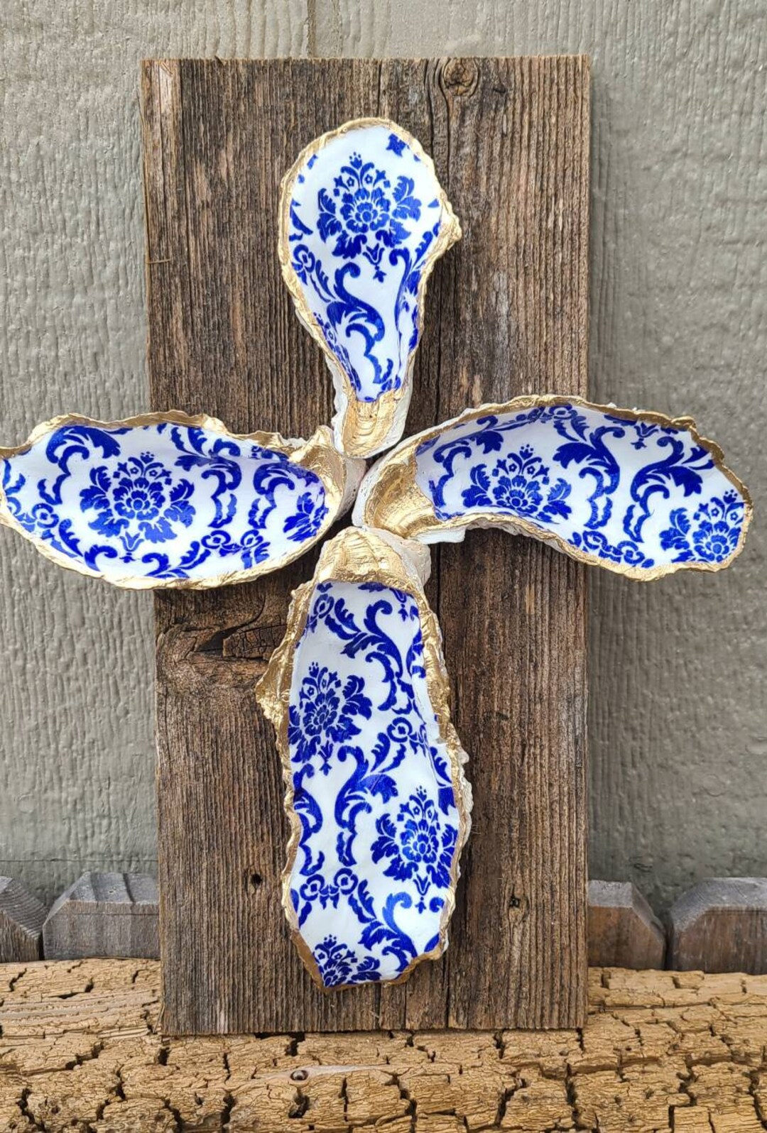 Oyster Shell Cross - Etsy