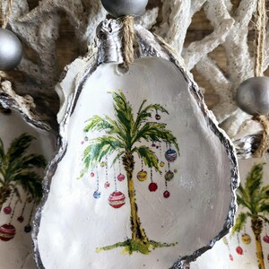 Oyster Shell Ornament Palm Trees - Etsy