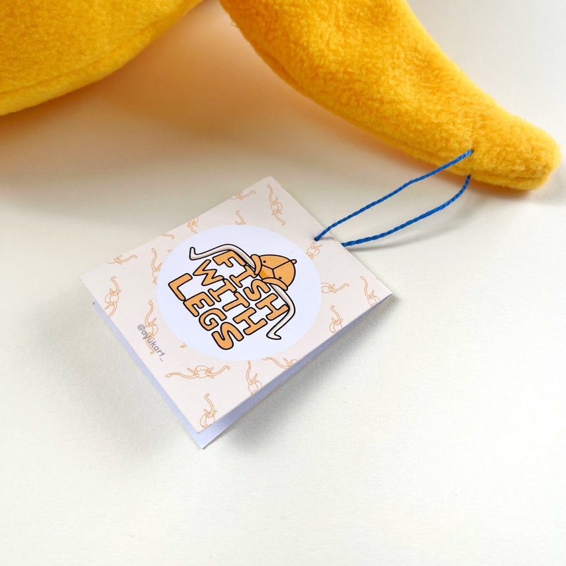 Fish With Legs Plushie blue Big - Etsy