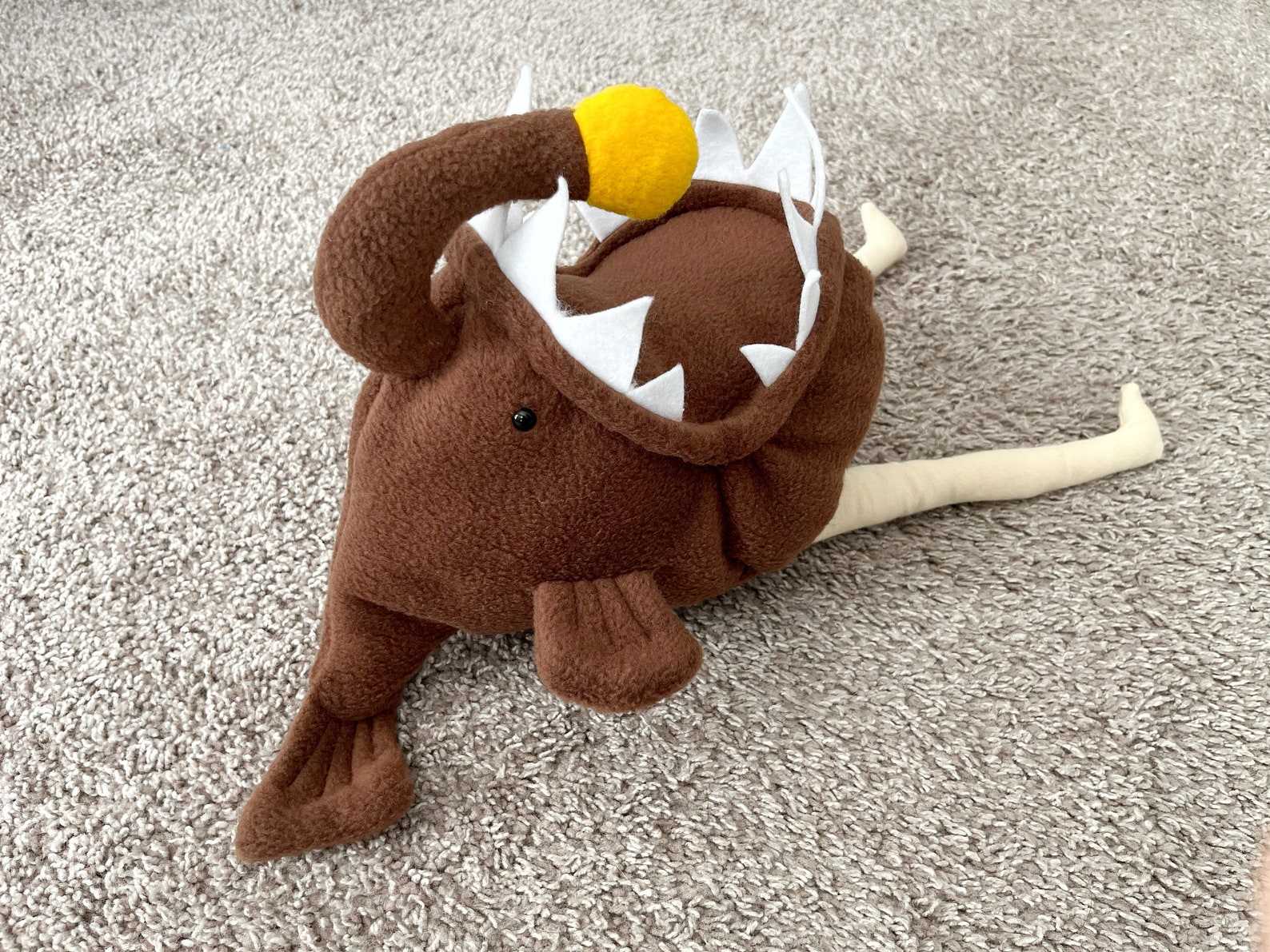 Angler Fish With Legs Plushie - Etsy