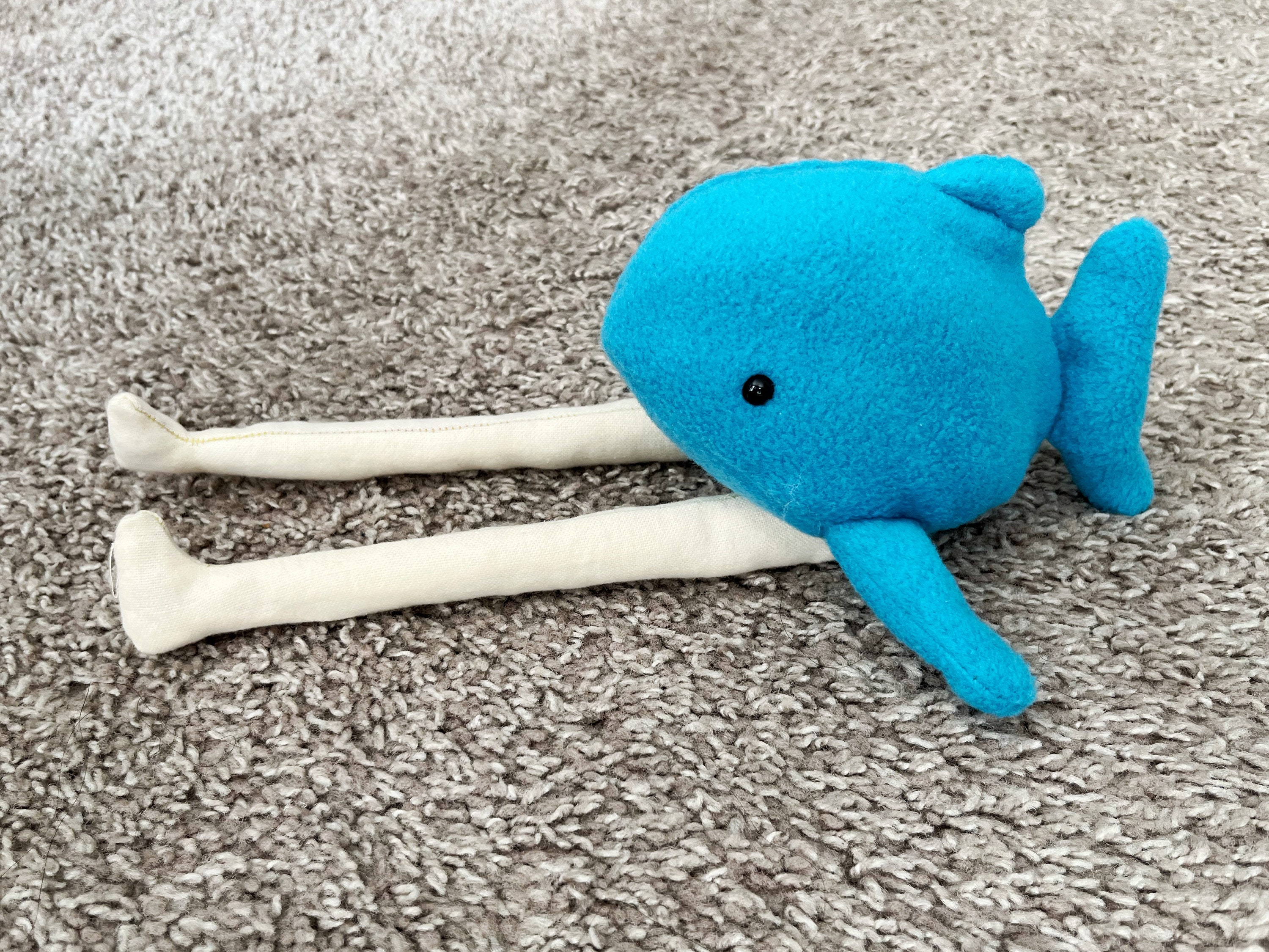 Fish With Legs Plushie (blue) Small - Etsy