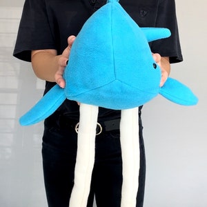 Fish With Legs Plushie (blue) Big - Etsy