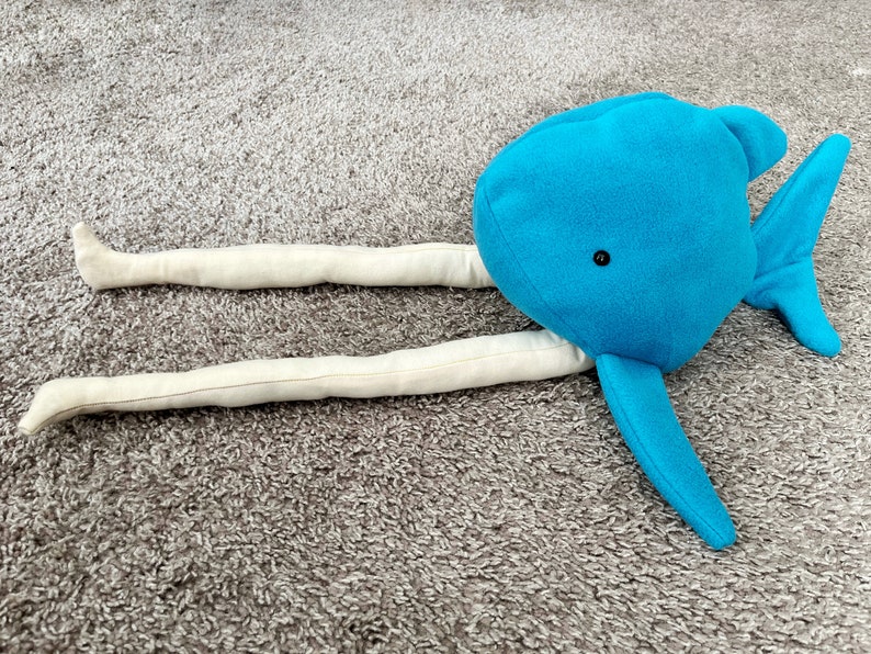 Fish With Legs Plushie (blue) Big - Etsy
