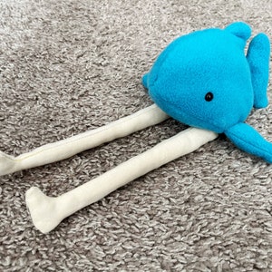 Fish With Legs Plushie (blue) Small - Etsy
