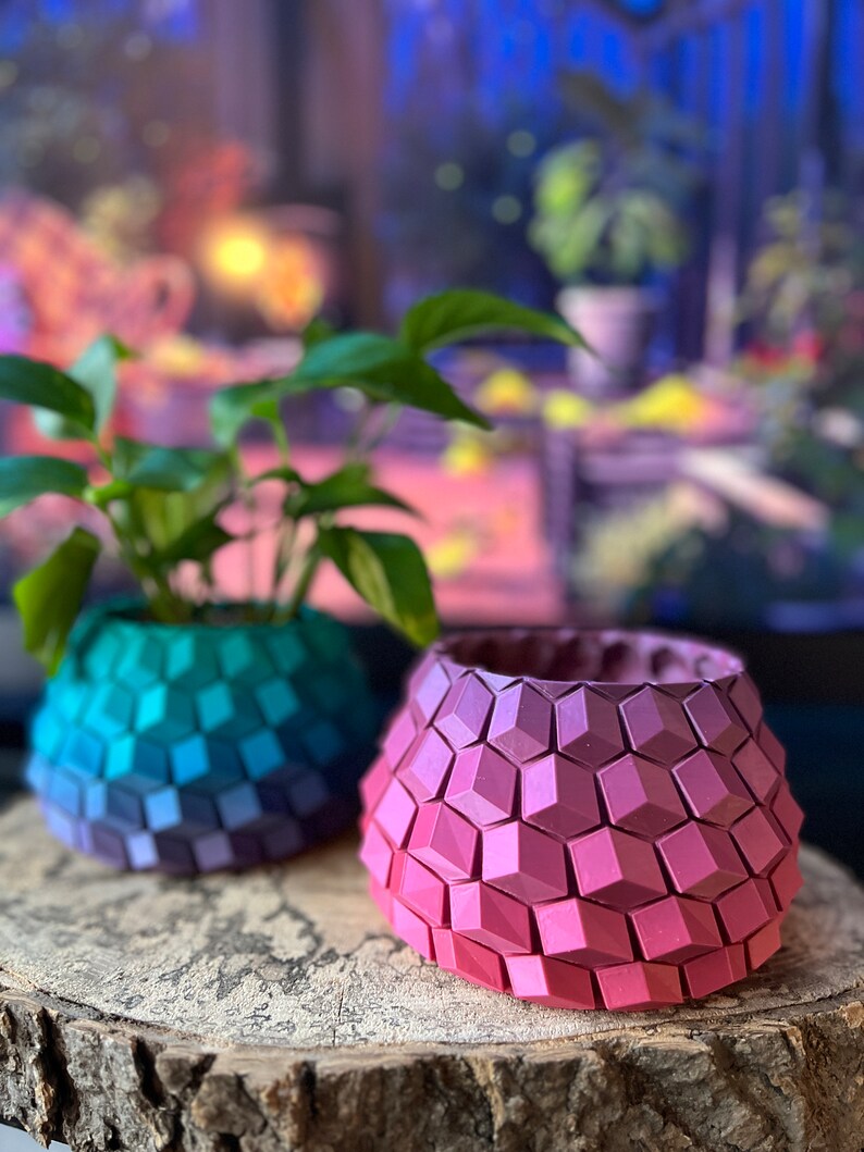 Honeycomb Planter | 3D Printed | Made to Order | With Drainage ...