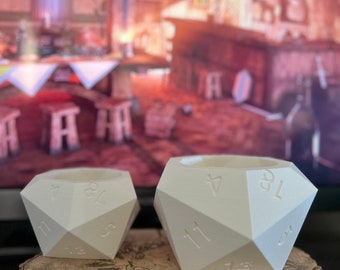 D20 Planter | Dnd Dice | 3D Printed | Hand-painted | Houseplants Pots ...