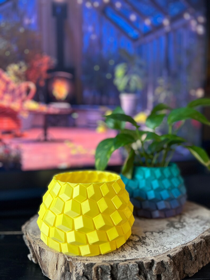 Honeycomb Planter | 3D Printed | Made to Order | With Drainage ...