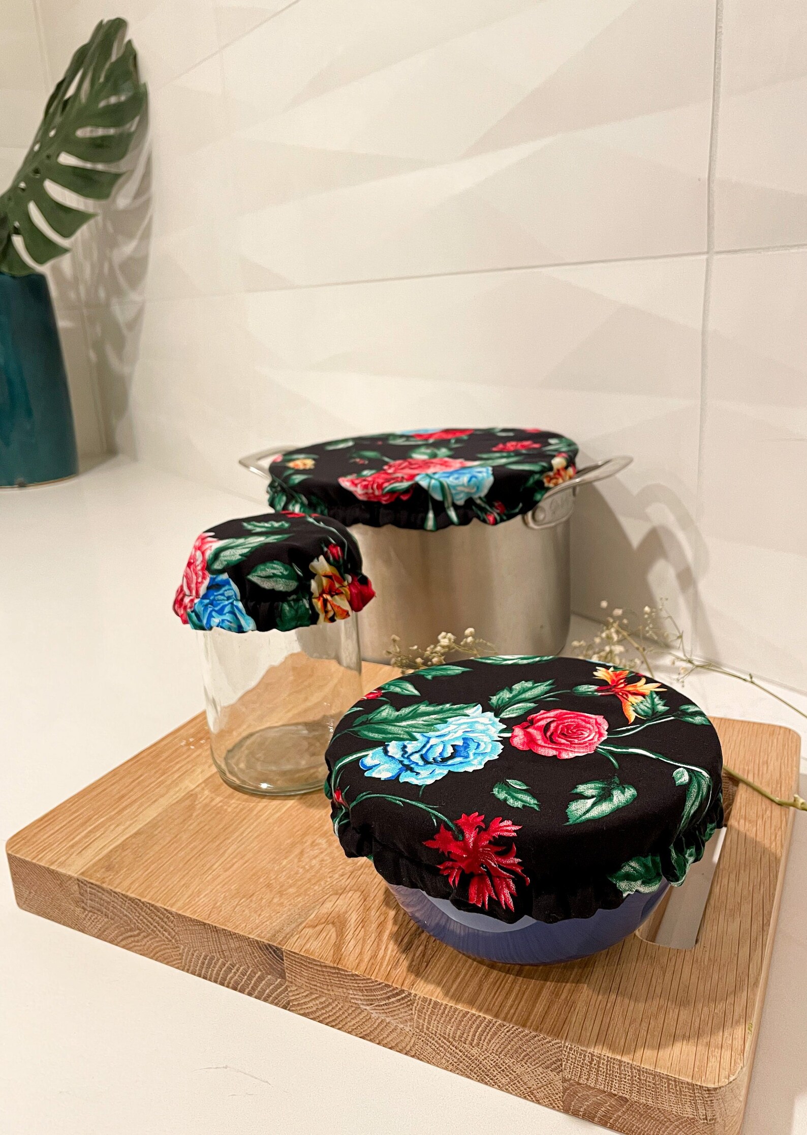 Reusable Bowl Covers Zero Waste Bowl Covers Set 3 - Etsy