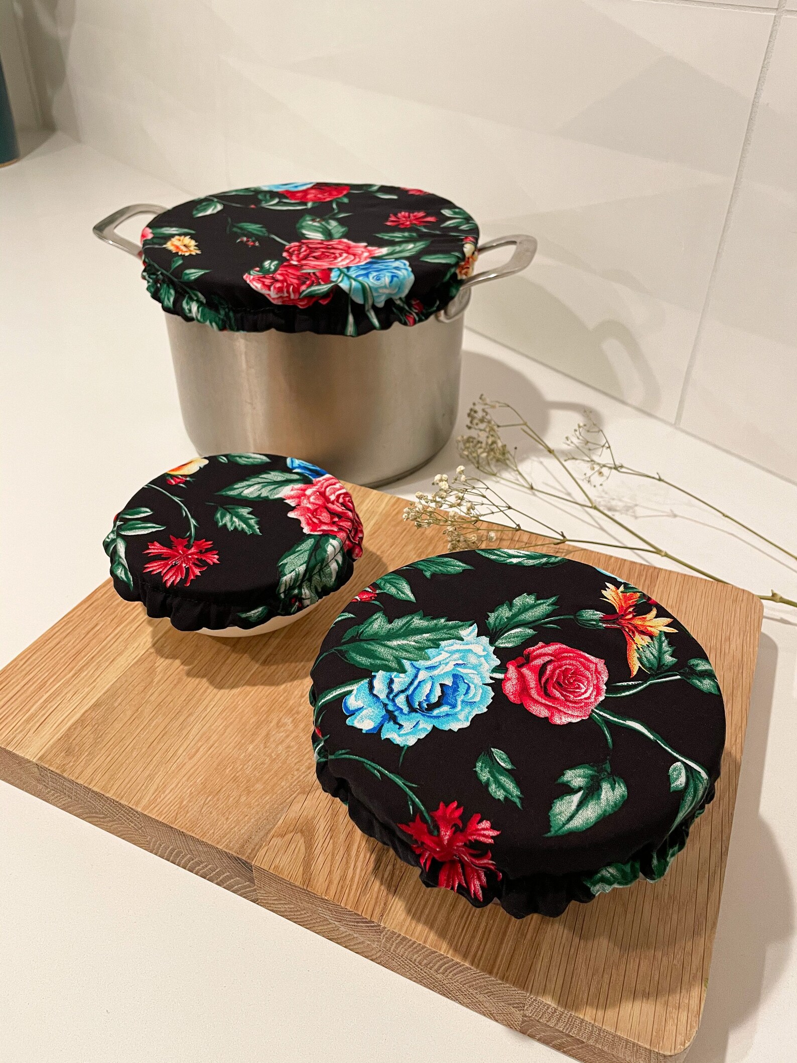 Reusable Bowl Covers Zero Waste Bowl Covers Set 3 - Etsy