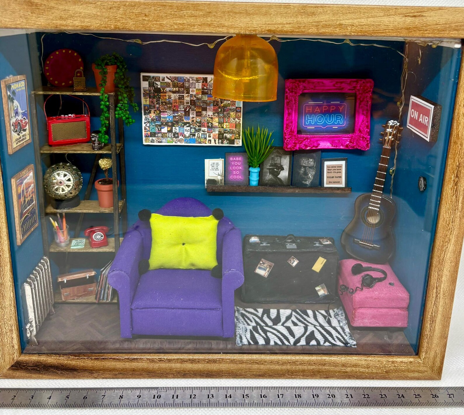 Music Room Diorama / Book Nook - Illuminated - Etsy