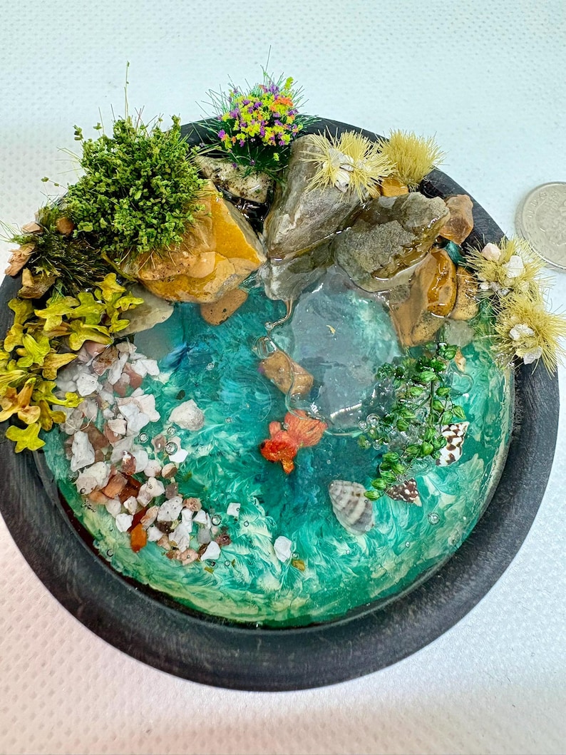 Miniature Garden Fish Pond - Etsy