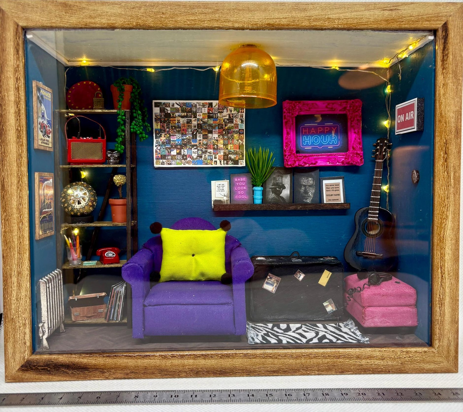 Music Room Diorama / Book Nook - Illuminated - Etsy