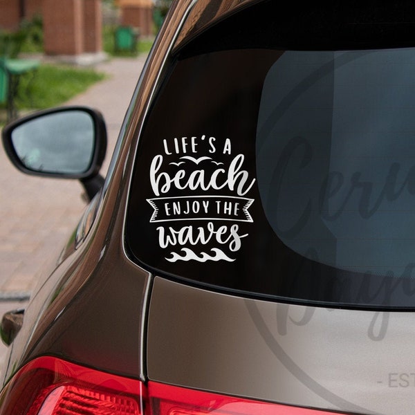 Beach Life Decal - Etsy