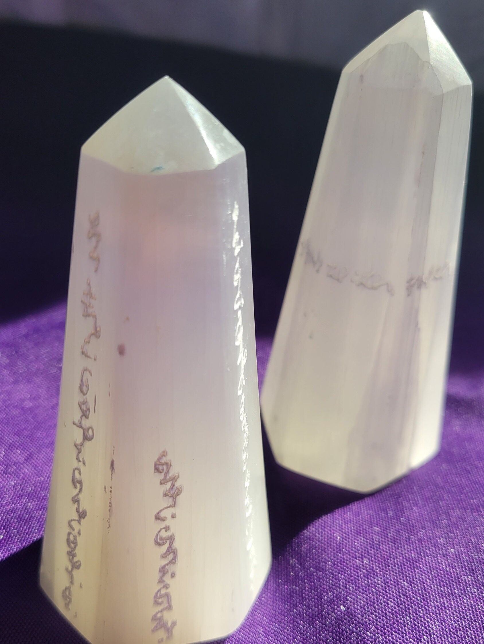 Light Language Selenite Generator Tower for Alignment - Etsy