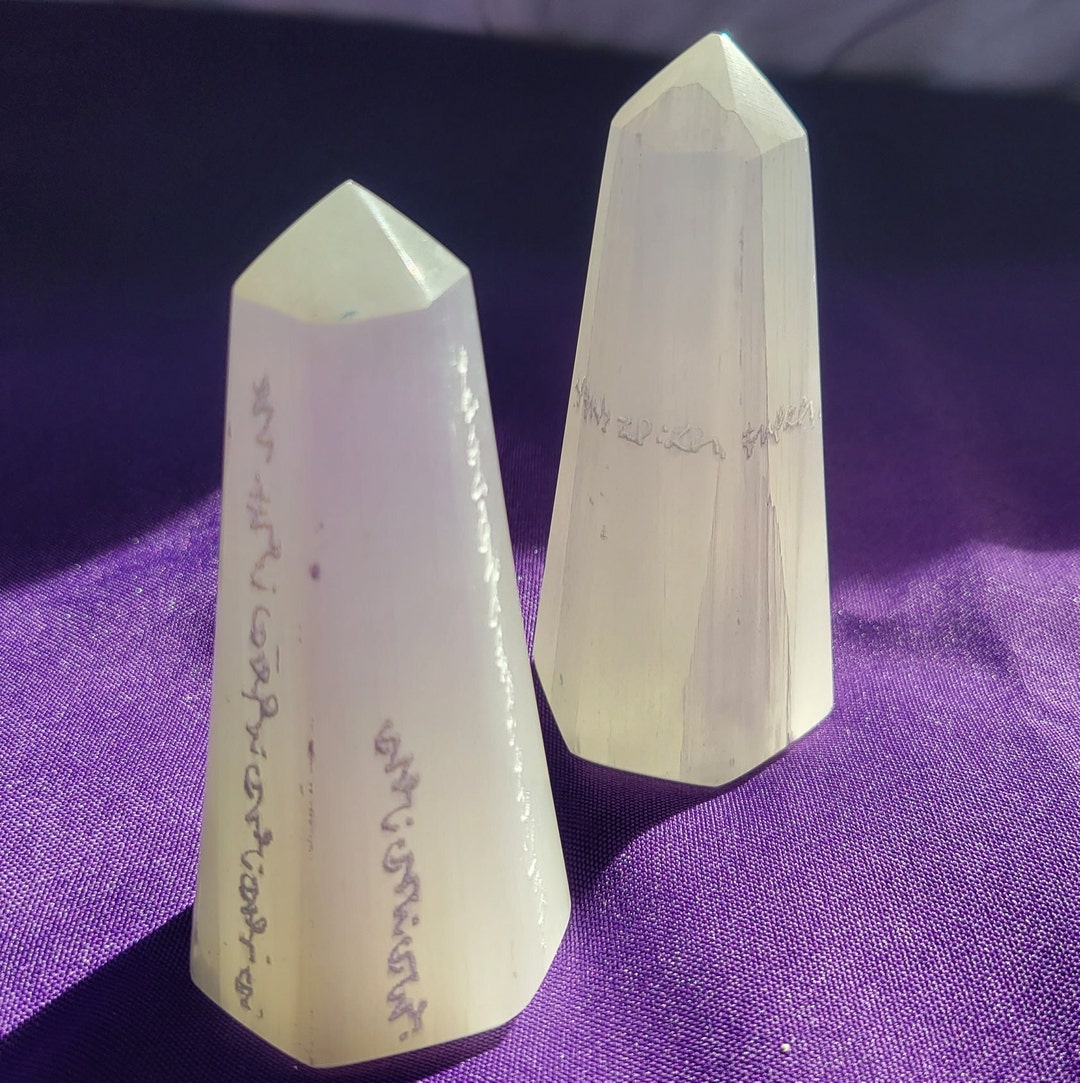 Light Language Selenite Generator Tower for Alignment - Etsy