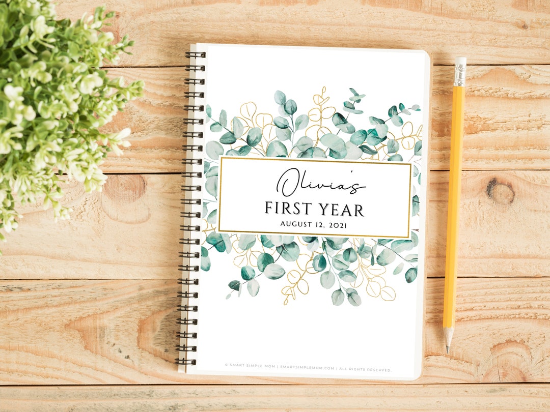 BABY BOOK First Year Baby Journal Personalized Baby Book Neutral Baby ...