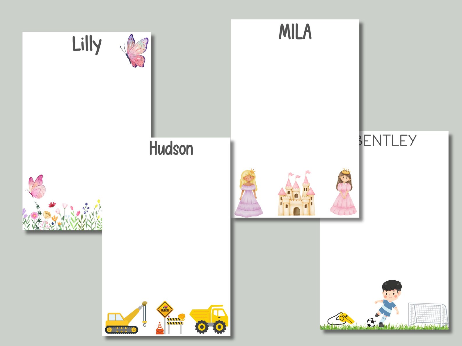 Personalized Kids Notepad: Custom Drawing Pad, Stationary Gift for Kids ...