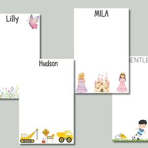 Personalized Kids Notepad: Custom Drawing Pad, Stationary Gift for Kids ...