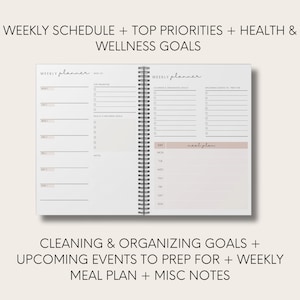 Mom Planner Stay at Home Mom Planner Weekly Productivity Planner ...
