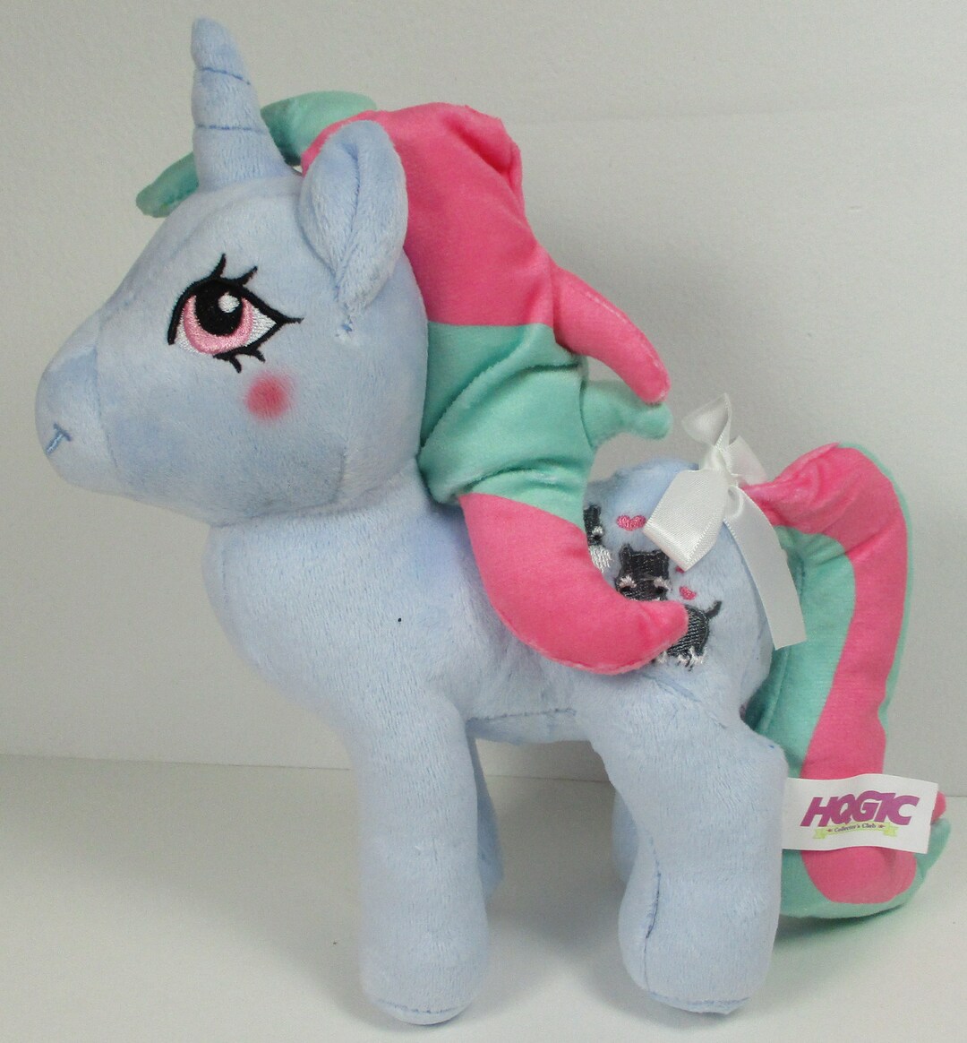 HQG1C Puppy Love Peluche Pony Peluche Bordado Perros Azules Tema ...