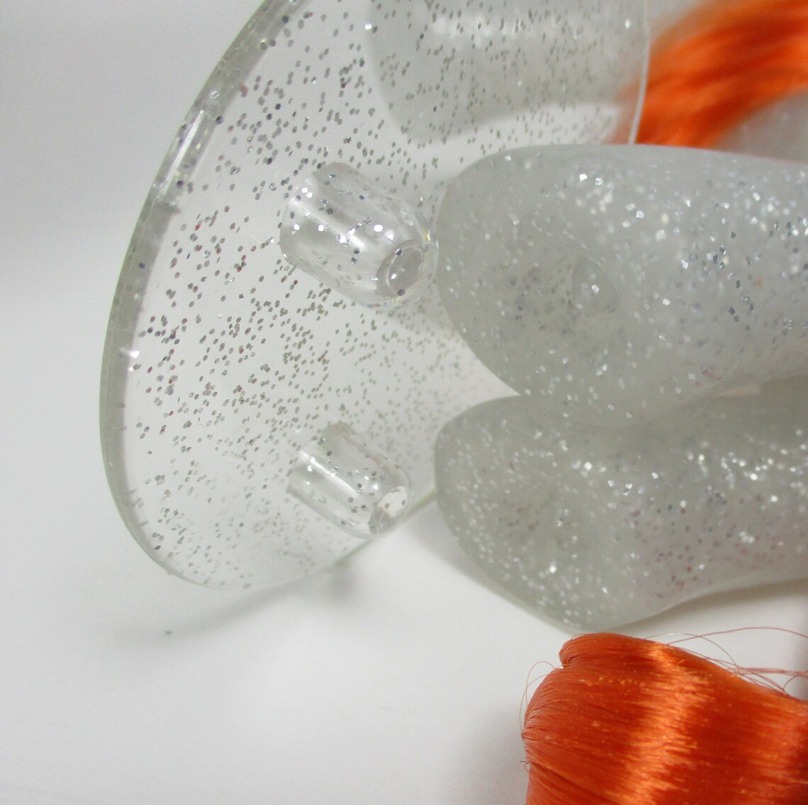 HQG1C Silver Glitter Clear STAND Base Only for Rearing Pose | Etsy