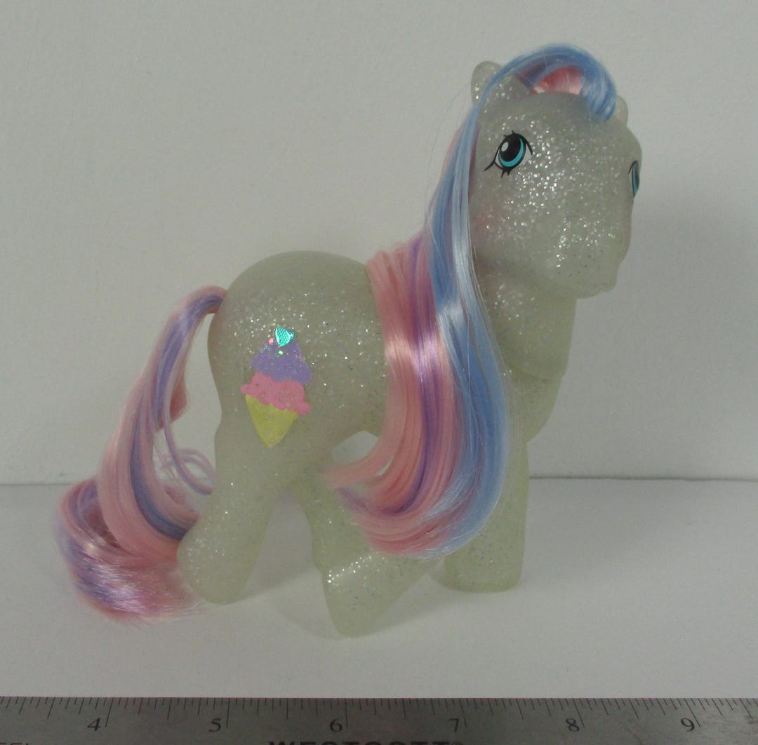 Pastel Sparkle Ice Cream Theme G1 Pony - Classic Style Glittering ...