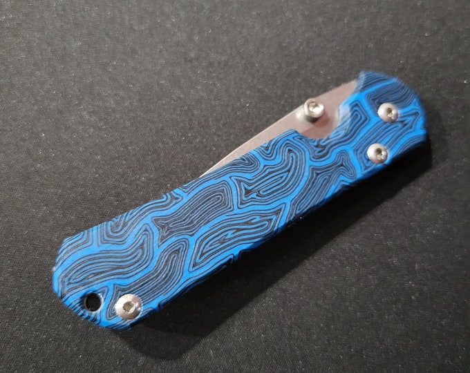 G10 Blue Black Scale Handle for Small Sebenza 21/31 - Etsy