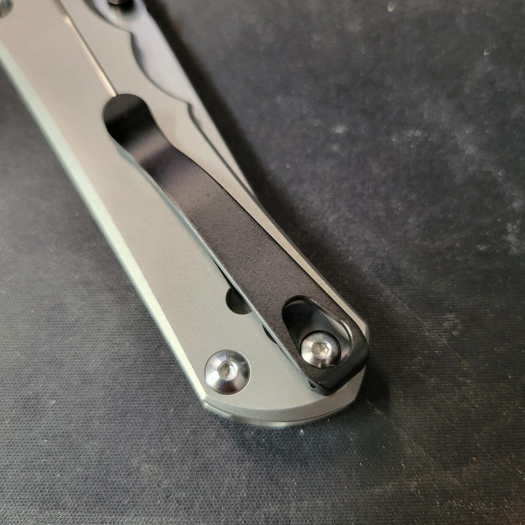 Titanium Flattop Deep Carry Pocket Clip for Sebenza -stealth Black - Etsy