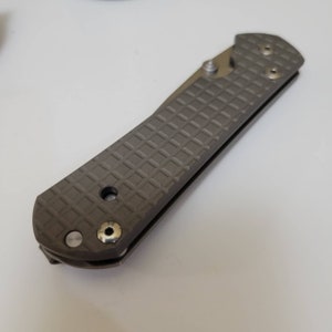 Titanium Frag "fraggled" Custom Scale Handle for Large Sebenza 21/31 - Etsy
