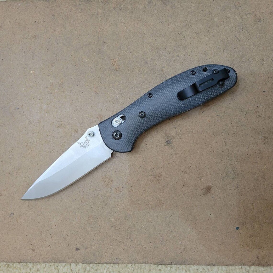 Benchmade 550 / 551 / 553 Griptilian Black Micarta Handle Scales and ...