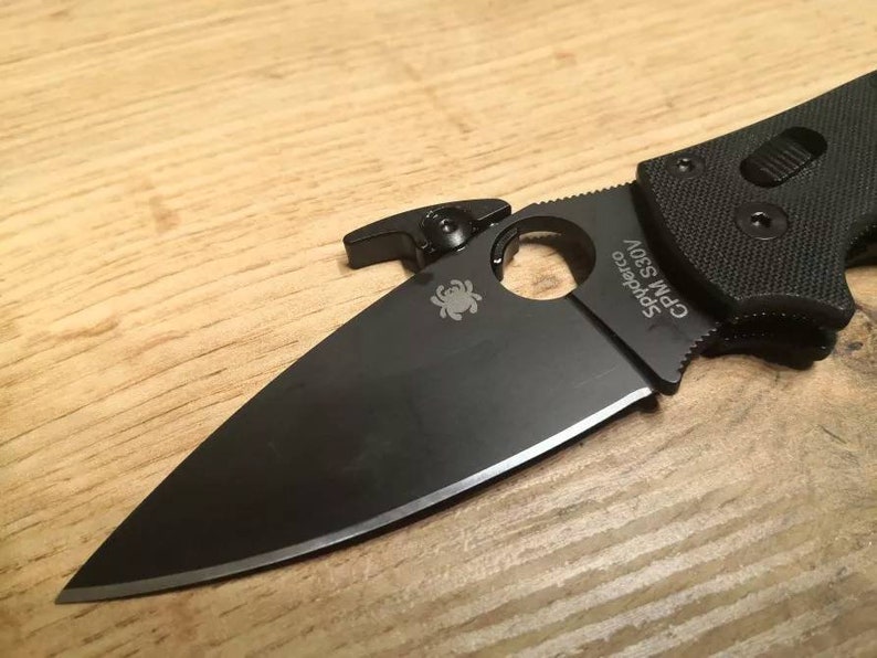 Spyderco Manix 2 Custom Wave Fang Quick Draw - Etsy
