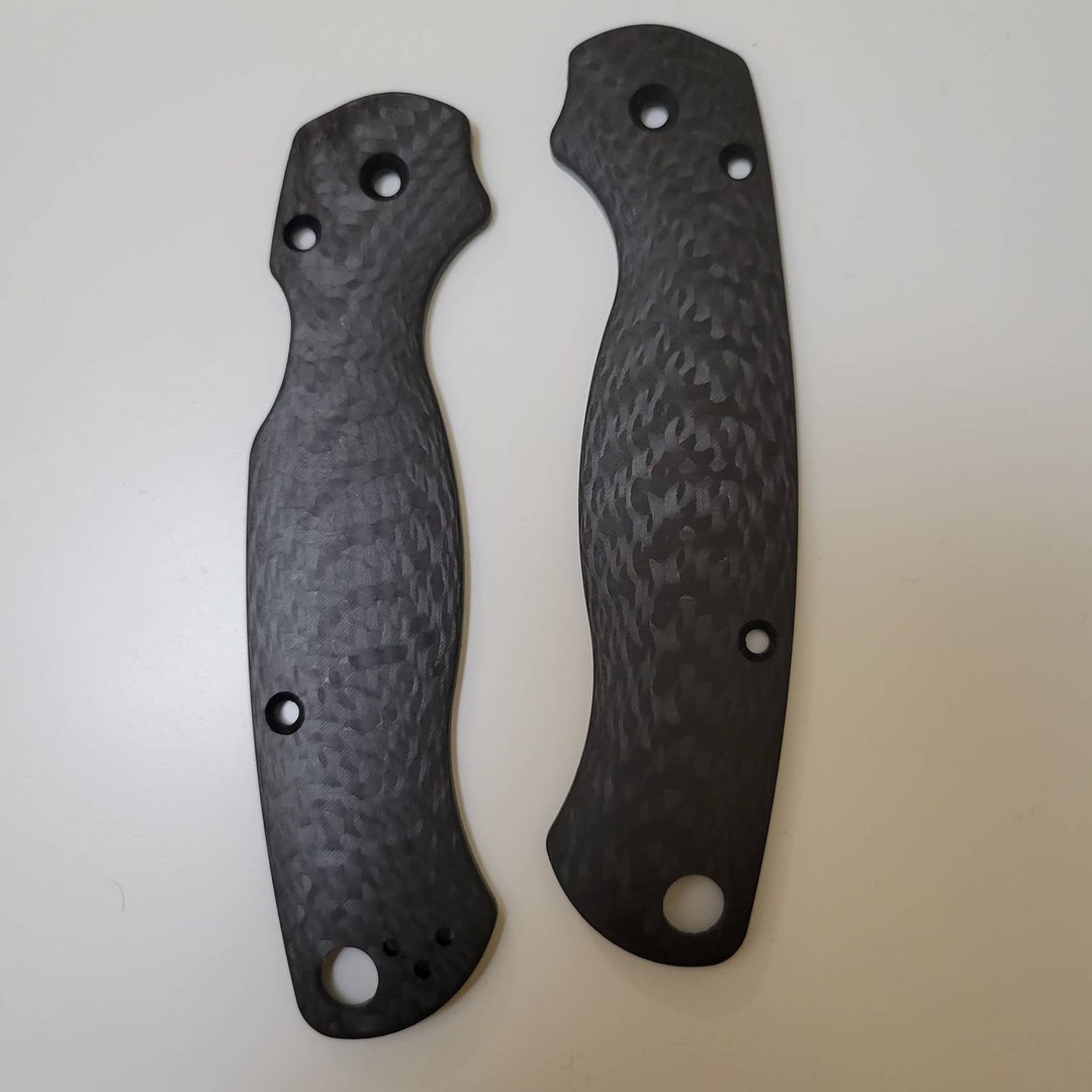 Spyderco C81 PM2 Paramilitary 2 Carbon Fiber 3K Scales, Titanium Deep ...