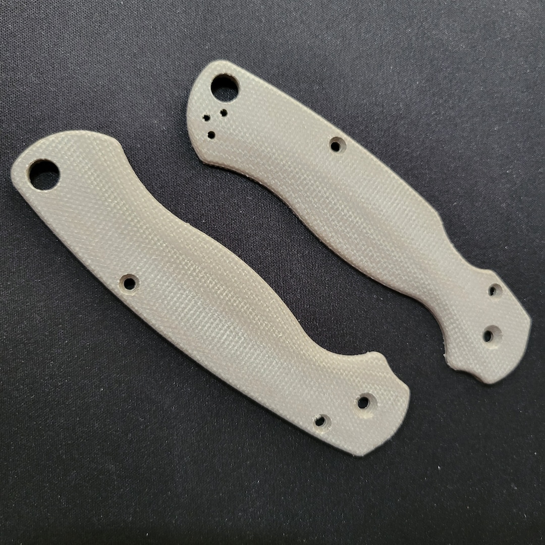 Spyderco C81 PM2 Paramilitary 2 Gravel Micarta Scales + Titanium Deep ...