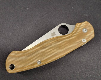Spyderco C81 PM2 Paramilitary 2 Black Micarta Scales - Etsy