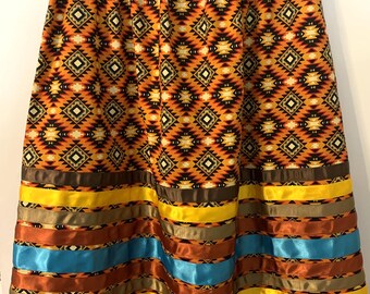 Ribbon Skirt Wampum Belt Native American Skirt Indigenous Ribbon Skirt ...