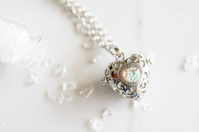 Crushed Opal Keepsake Bottle Mini Urn Ash Cremation - Etsy