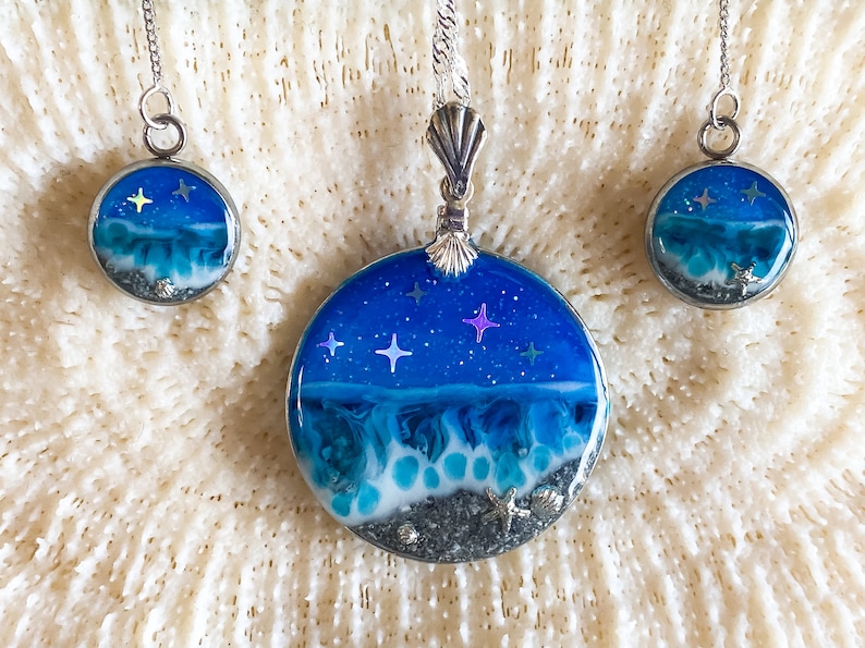 Endless Horizon, Ocean Cremation Pendants, Ash, Memorial Jewelry ...