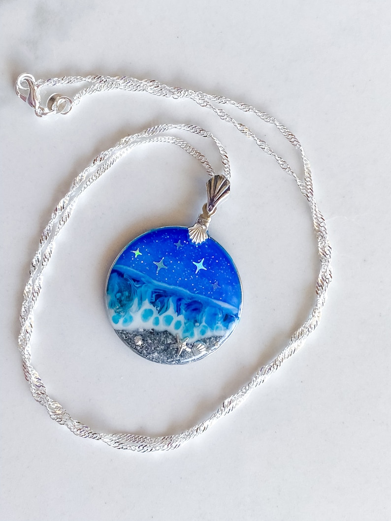 Endless Horizon, Ocean Cremation Pendants, Ash, Memorial Jewelry ...