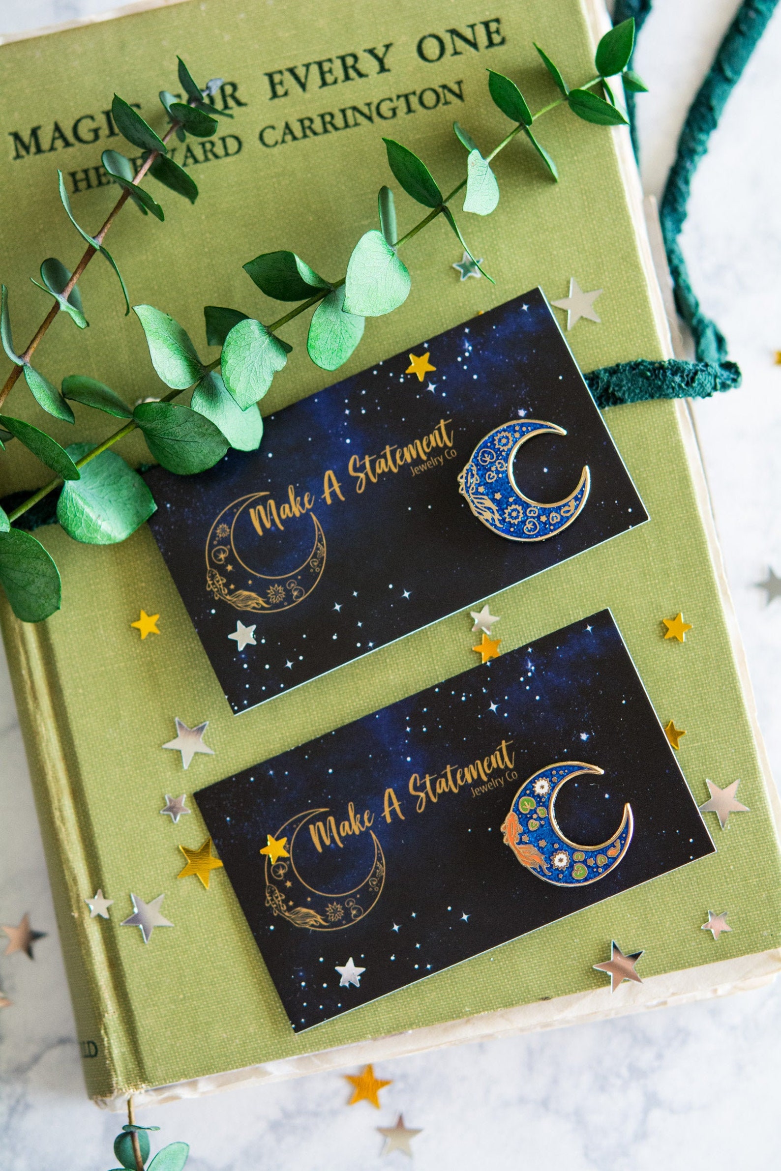 Lunar Pond Enamel Pin Moon Pin Pond Pin Badge Lapel Pin | Etsy