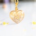 Silver/gold Heart Ash Pendant, Heart Cremation Earrings, Ash, Memorial ...