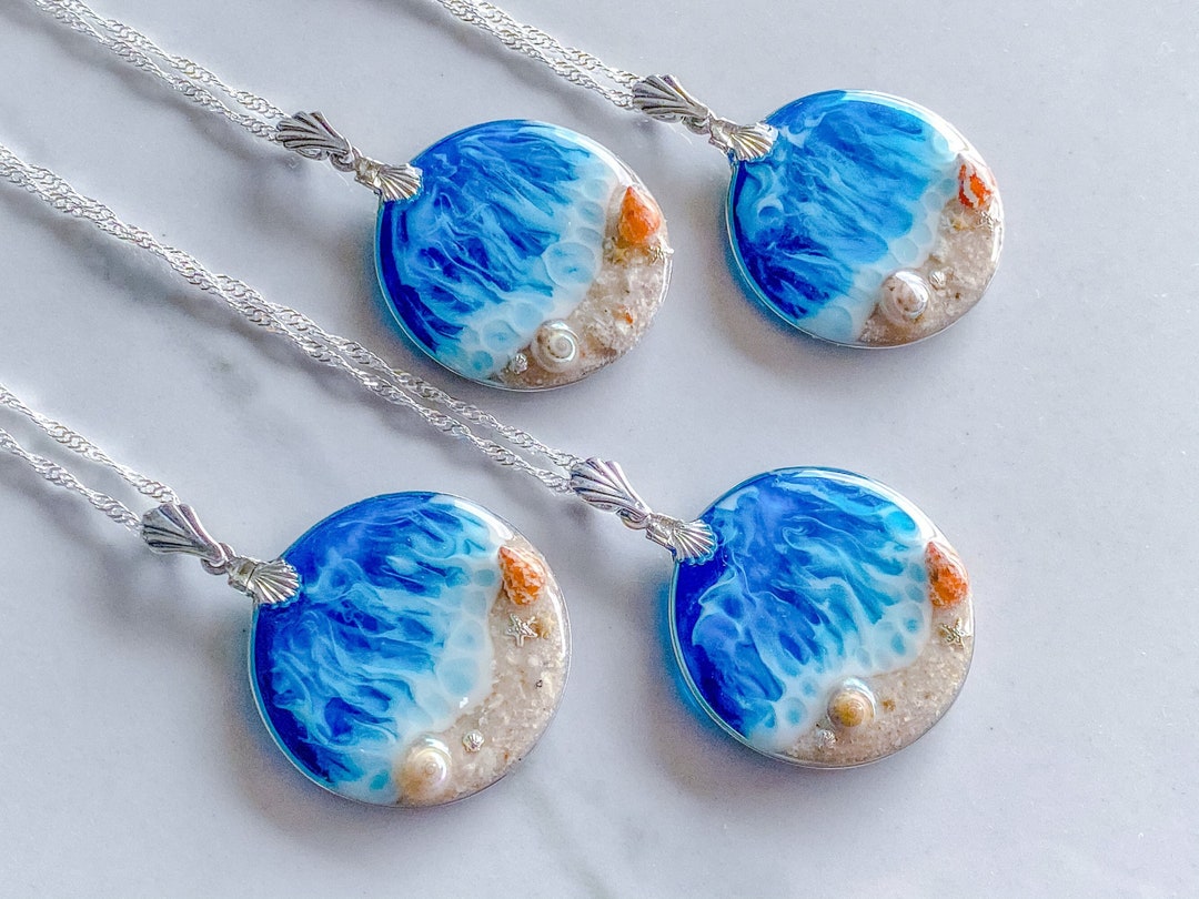 An Ocean Full of Love Ash Cremation Pendants, Ash, Memorial Jewelry ...