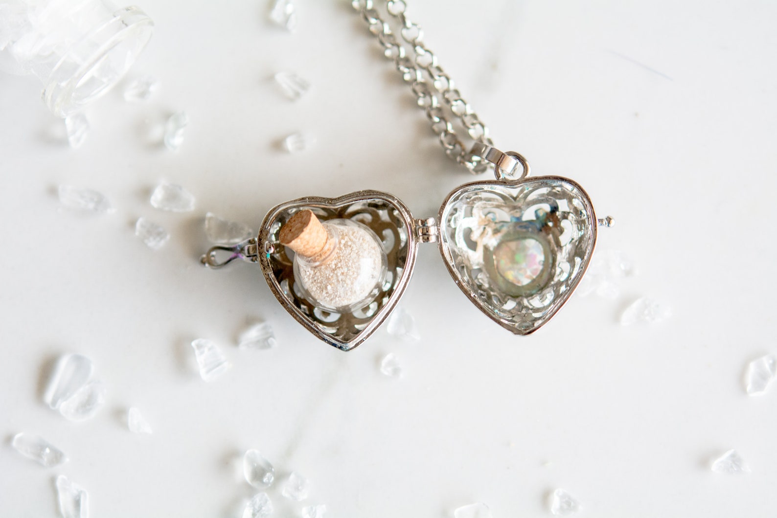 Crushed Opal Keepsake Bottle Mini Urn Ash Cremation - Etsy