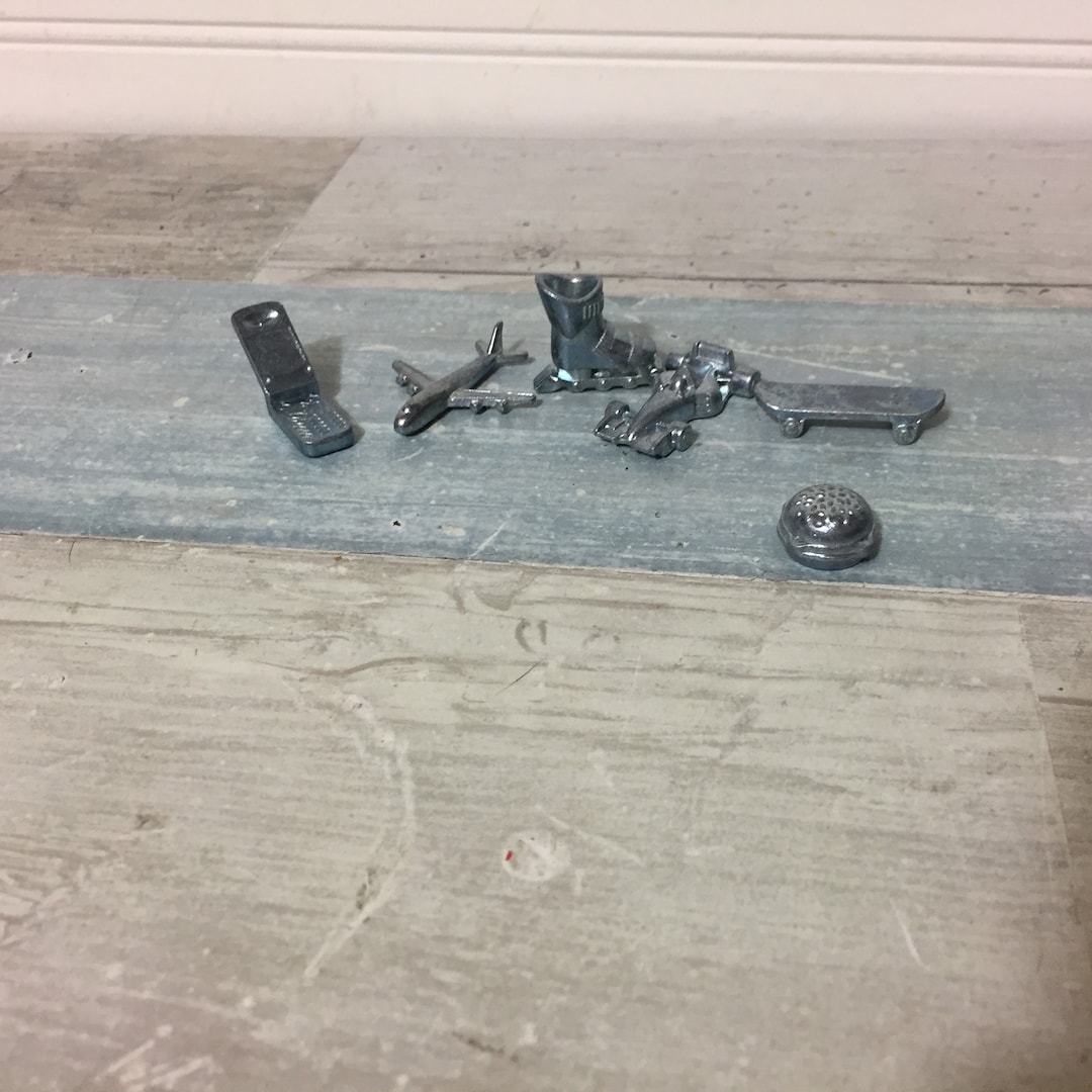 Monopoly Special Edition Tokens Set of 6 Movers Airplane Cellphone ...