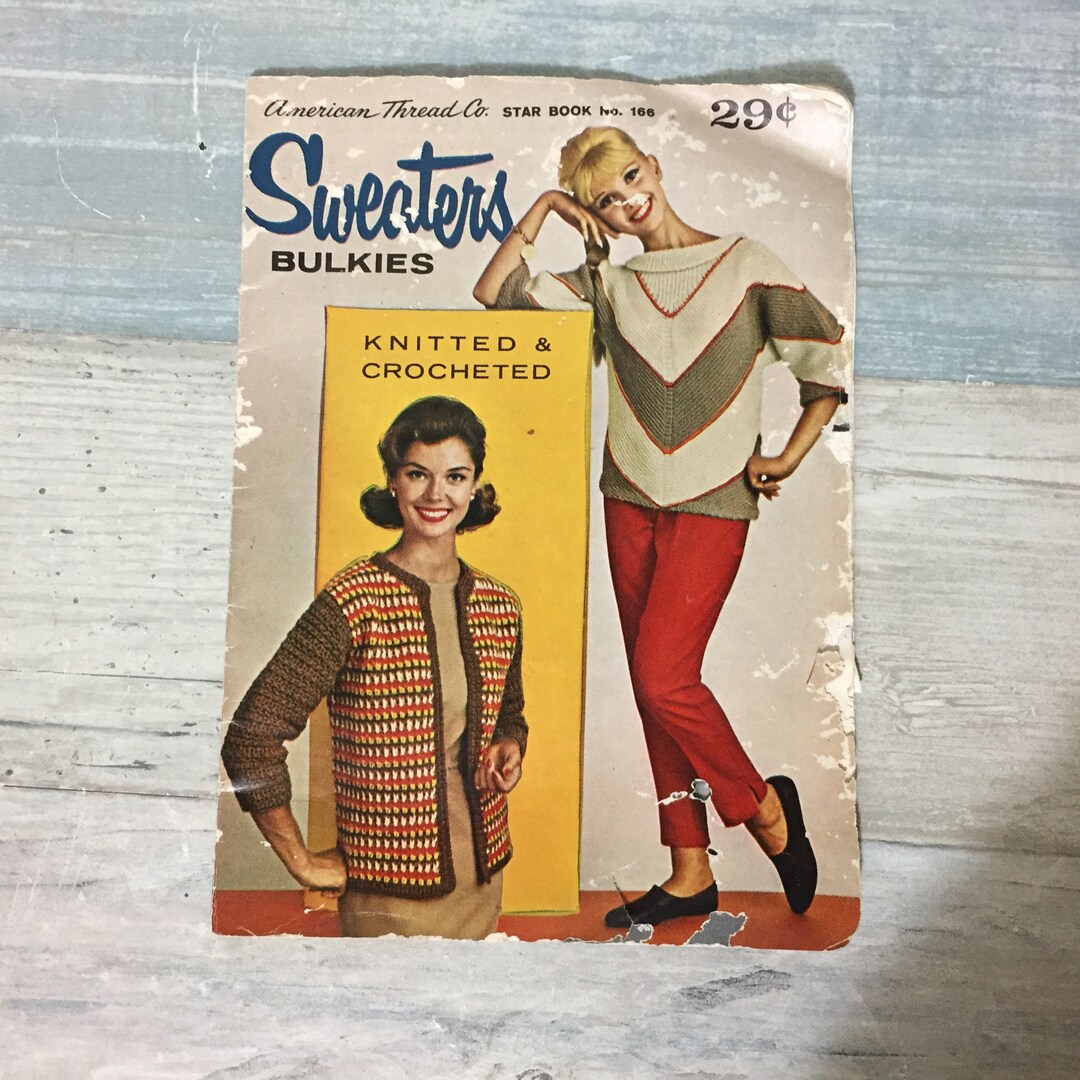 Vintage American Thread Co Star Book #166, Knitting and Crochet ...